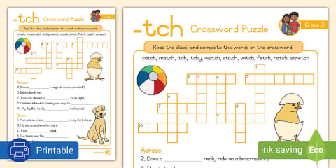 Spelling Phonics tch and ch Sounds Worksheet - tch, ch Words