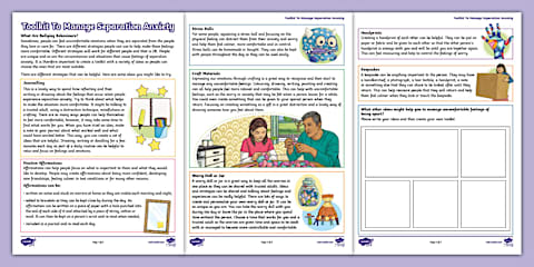 Separation Anxiety: Saying Goodbye to Mom Social Story Booklet for ...