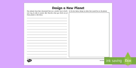 My Favourite Planet Activity Sheet