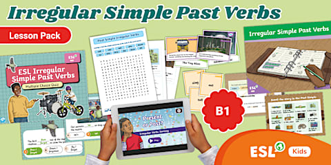 ESL Past Simple Irregular Verbs Lesson [Kids, B1]