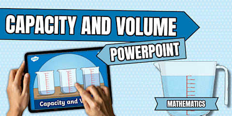 Capacity and Volume of Objects Activity Sheet