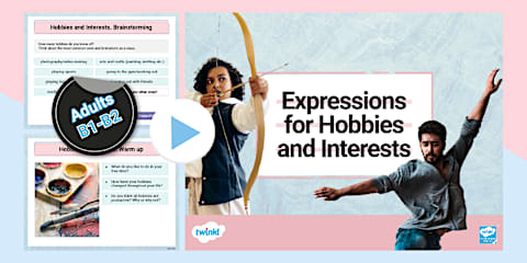 My Hobbies and Interests Differentiated Worksheet for K-2nd Grade