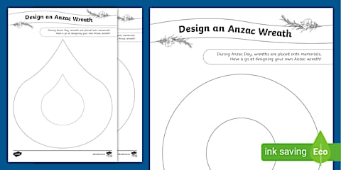 Anzac Day Wreath Craft