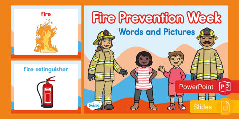 Kindergarten: 10 Fire Safety Rules PowerPoint & Google Slides