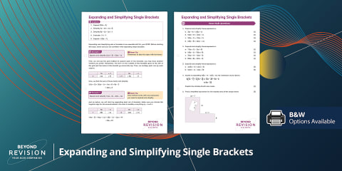 Algebra: Expanding Brackets Differentiated Activity Sheet
