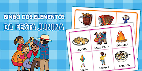 As vogais - Festa Junina