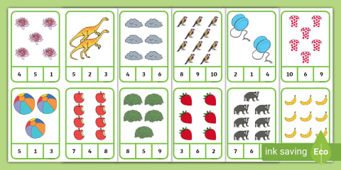 Ordering Numbers 1 to 10 Activity