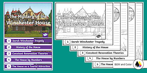 Fifth Grade The Mystery of the Winchester House Reading Comprehension ...