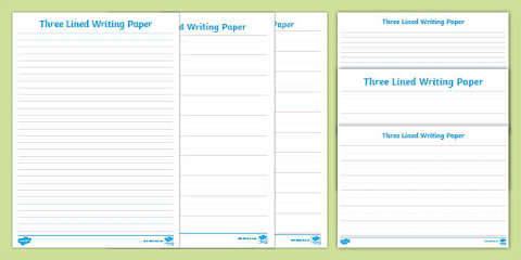 Handwriting Highlighted Paper Worksheets