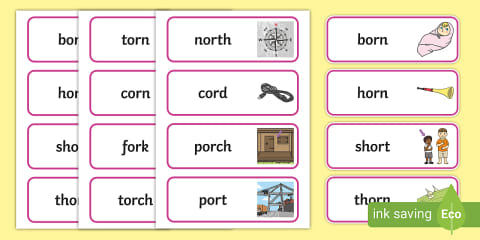Long and Short 'oo' Word Cards