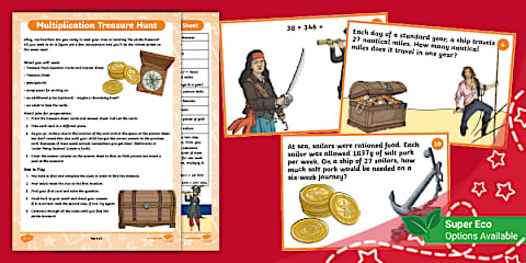 All Times Tables Treasure Hunt Activity
