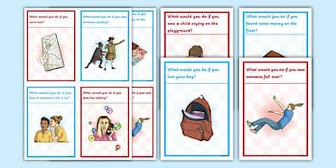 Life Skills: Safety Scenarios What Would You Do If..? Discussion Cards