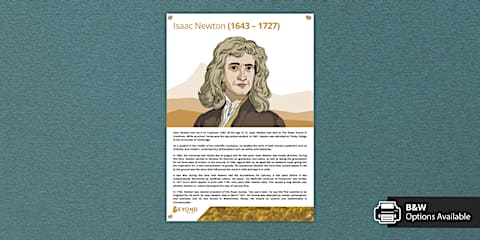 Isaac Newton Display Poster
