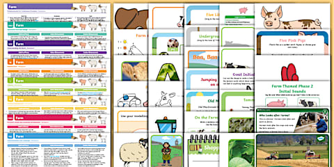 Story Stone Image Cut Outs to Support Teaching on Rosie's Walk