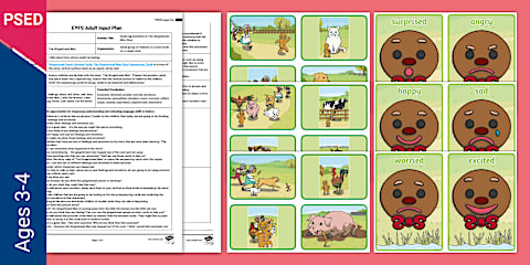 Gingerbread Faces Emotion Cards