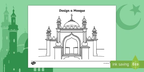Mosque Folding Art Template
