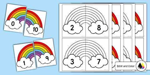 Making Number Bonds for 10 Worksheet