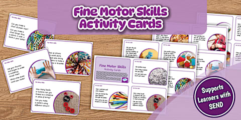 Fine Handwriting Warm Up Exercise Cards