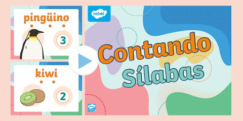 Contando sílabas en español - Presentación de PowerPoint y Google Slides