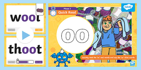 Long oo Words Reveal PowerPoint