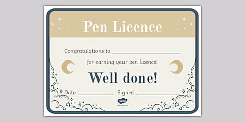 Australian Pen Licences New South Wales Editable Proforma
