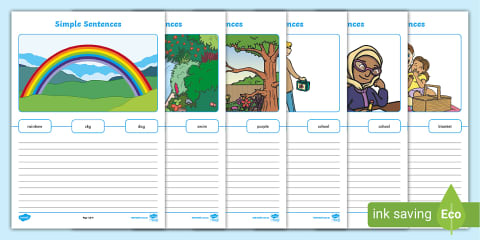 Beach Scene Writing Stimulus Picture Worksheet