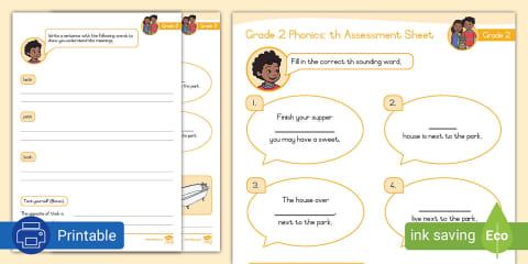 Grade 2 Phonics: it: Assessment Sheet - Revision