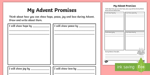 Advent Wreath Labelling Activity
