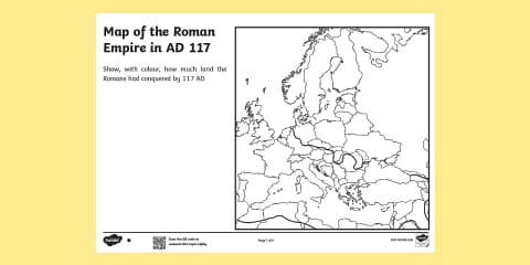 Ancient Roman Empire Map Activity