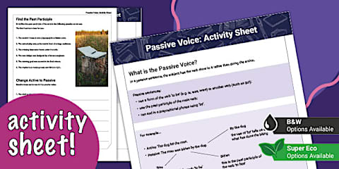 Active and Passive Voice Worksheet with Answers