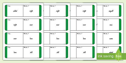 New Zealand Blue Sight Words Loop Cards