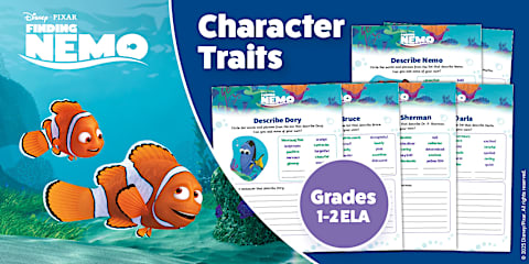 Finding Nemo: Beneath the Waves — Picture Writing Prompts for K-2nd Grade