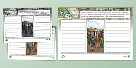 Design a Medieval Village Map Worksheet