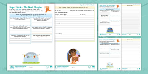 Super Socks Story Sequencing | Twinkl Originals