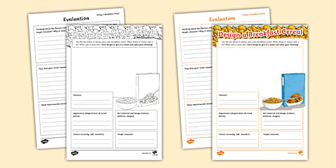 Make Your Own Cereal Box Template