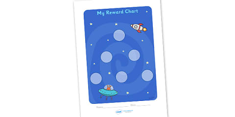 Space Sticker Stamp Reward Chart
