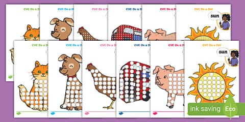 Christmas CVC Matching Activity