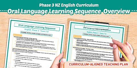 Phase 1 NZ English Curriculum (Updated 2026) Oral Language Teaching ...