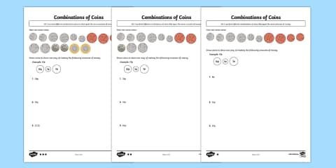 Comparing Coins Worksheet / Worksheets - currency, comparison, British ...
