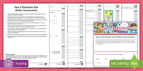 Year 2 ICAS Past Paper - Maths Practice Exam - Twinkl