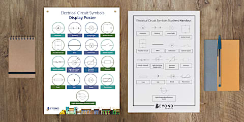 Electrical Circuit Symbols Matching Activity Interactive Game