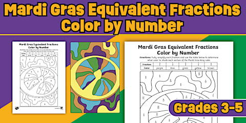 Third Grade Place Value Color by Number Worksheets