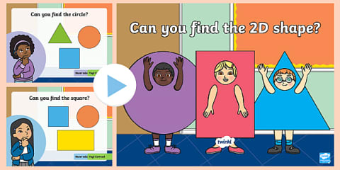 Can You Find The 2D Shape PowerPoint