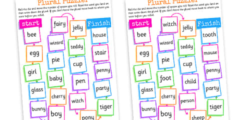 Plurals '-s' and '-es' Worksheet