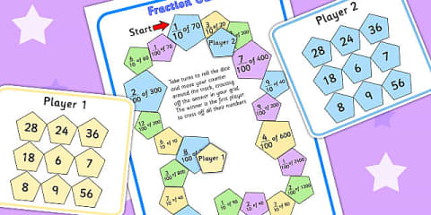 Fraction Race Game