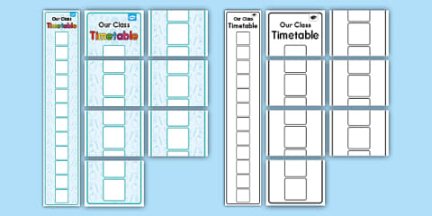 Barbie: Classroom Visual Schedule