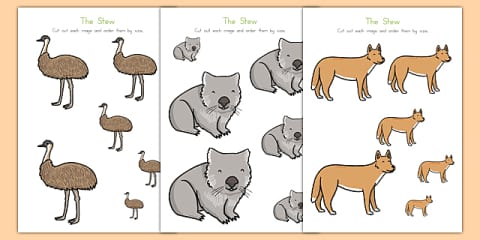 Zoo Animals Size Ordering - EYFS, Early Years, KS1, Key Stage 1, Zoo ...