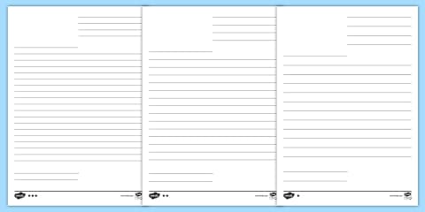 A Basic Letter Template | Literacy | Letter Writing | Twinkl