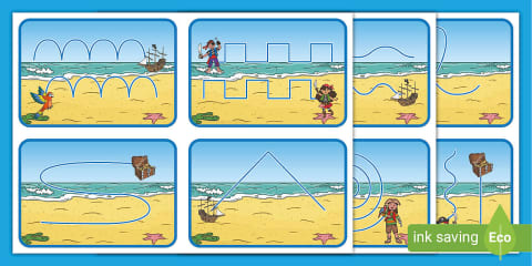 Pirates 1-5 Number Matching Activity