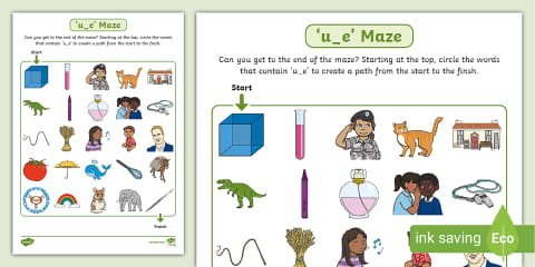 'a_e' Phonics Maze